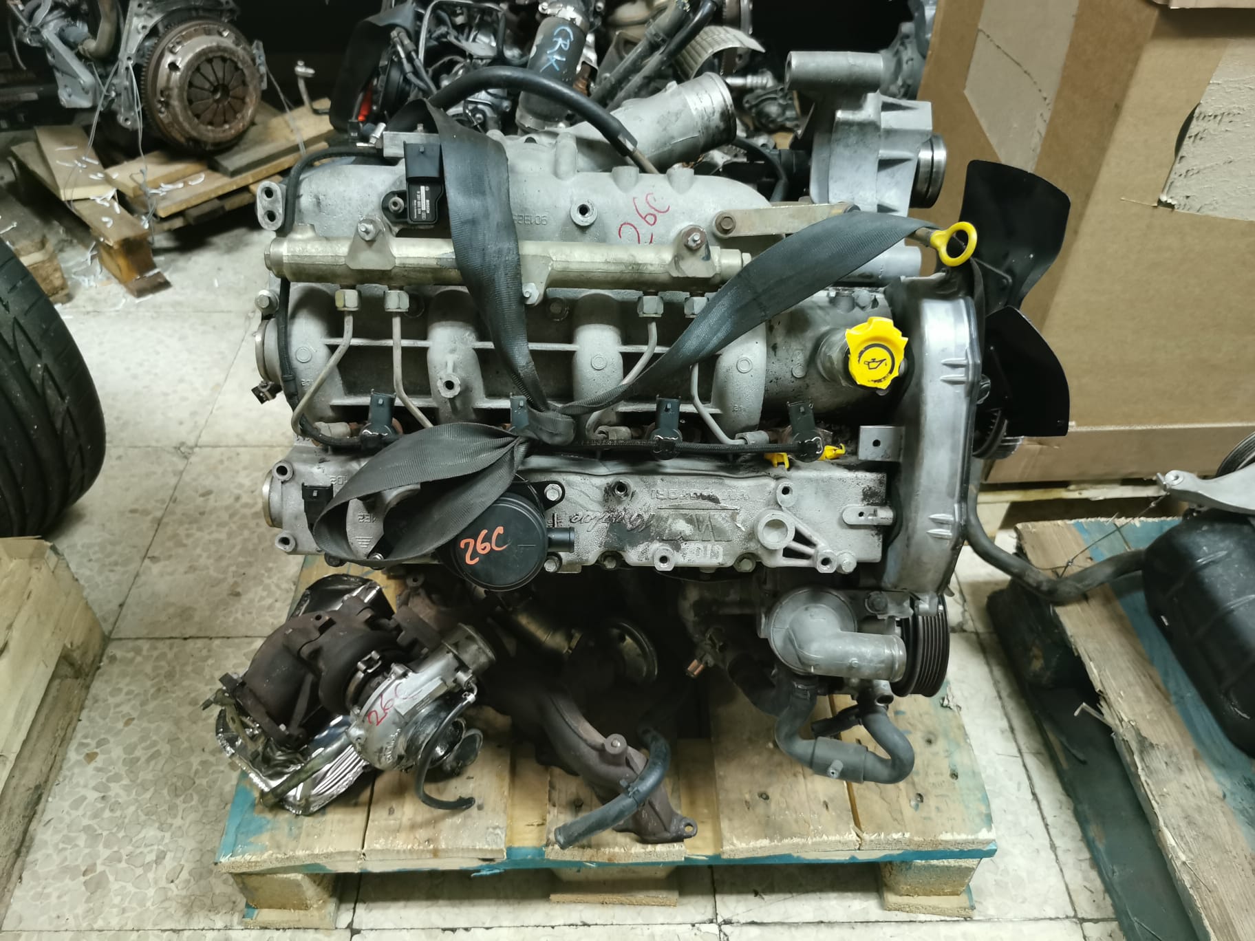 MOTORE USATO JEEP CHEROKEE AVENTE SIGLA 31C 28C 26C CON INIEZIONE E ...